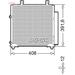 DENSO Kondensator, Klimaanlage dcn45012 f&uuml;r MITSUBISHI