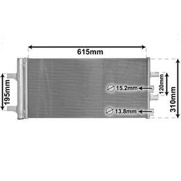 Van Wezel Kondensator, Klimaanlage 06015701 f&uuml;r BMW