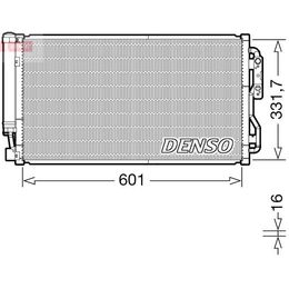 DENSO Kondensator, Klimaanlage dcn05105 f&uuml;r BMW