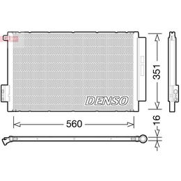 DENSO Kondensator, Klimaanlage dcn09043 f&uuml;r Fiat