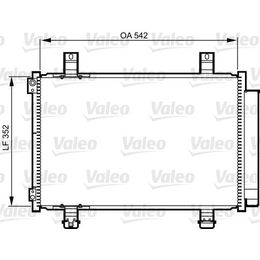 Valeo Kondensator, Klimaanlage 814219 f&uuml;r Opel Vaughall Suzuki