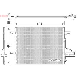 DENSO Kondensator, Klimaanlage dcn10027 f&uuml;r Ford