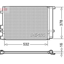 DENSO Kondensator, Klimaanlage dcn41005 f&uuml;r HYUNDAI