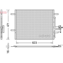 DENSO Kondensator, Klimaanlage dcn33010 f&uuml;r Volvo