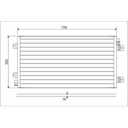 Valeo Kondensator, Klimaanlage 817689 f&uuml;r Opel Vaughall NISSAN RENAULT