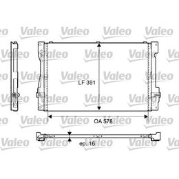 Valeo Kondensator, Klimaanlage 817675 f&uuml;r Volvo