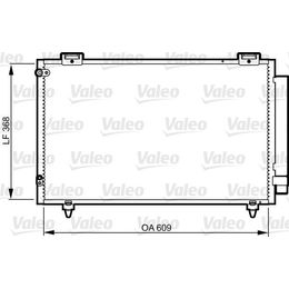 Valeo Kondensator, Klimaanlage 817805 f&uuml;r TOYOTA