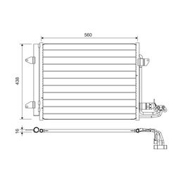 Valeo Kondensator, Klimaanlage 817806 f&uuml;r VW (SVW)