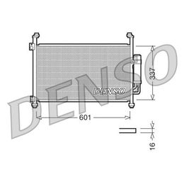 DENSO Kondensator, Klimaanlage dcn40007 f&uuml;r HONDA