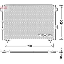DENSO Kondensator, Klimaanlage dcn50033 f&uuml;r TOYOTA