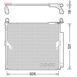 DENSO Kondensator, Klimaanlage dcn50038 f&uuml;r LEXUS