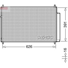 DENSO Kondensator, Klimaanlage dcn50041 f&uuml;r TOYOTA