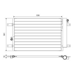 Valeo Kondensator, Klimaanlage 818004 f&uuml;r Ford SEAT VW
