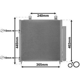 Van Wezel Kondensator, Klimaanlage 32005251 f&uuml;r MITSUBISHI