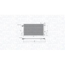 MAGNETI MARELLI Kondensator, Klimaanlage 350203104700 f&uuml;r BMW