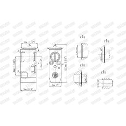 WALKER Expansionsventil, Klimaanlage wex00054 f&uuml;r NISSAN