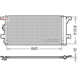 DENSO Kondensator, Klimaanlage dcn02049 f&uuml;r VW