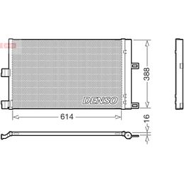 DENSO Kondensator, Klimaanlage dcn99080 f&uuml;r Tesla