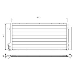 Valeo Kondensator, Klimaanlage 814377 f&uuml;r Opel Fiat Vaughall