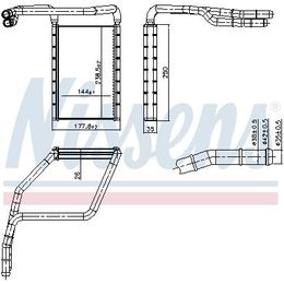 NISSENS W&auml;rmetauscher, Innenraumheizung 707409 f&uuml;r FORD