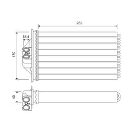 Valeo W&auml;rmetauscher, Innenraumheizung 811698 f&uuml;r DODGE CHRYSLER
