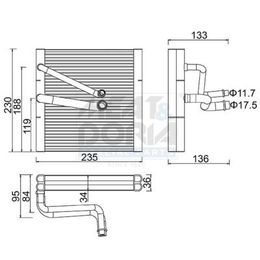 MEAT & DORIA MEAT & DORIA Verdampfer, Klimaanlage 997074 f&uuml;r VAG