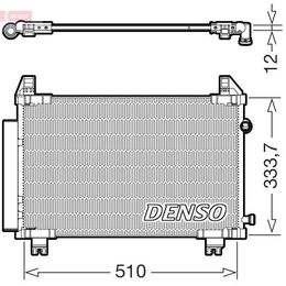 DENSO Kondensator, Klimaanlage dcn50062 f&uuml;r TOYOTA