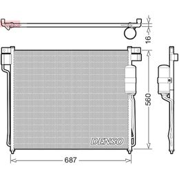 DENSO Kondensator, Klimaanlage dcn46037 f&uuml;r NISSAN