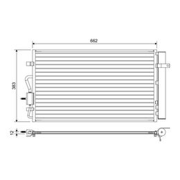 Valeo Kondensator, Klimaanlage 822666 f&uuml;r Opel