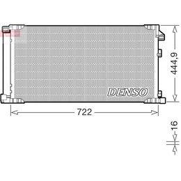 DENSO Kondensator, Klimaanlage dcn51019 f&uuml;r LEXUS