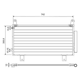 Valeo Kondensator, Klimaanlage 822634 f&uuml;r HONDA
