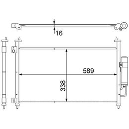 Mahle Kondensator, Klimaanlage ac464000s f&uuml;r HONDA