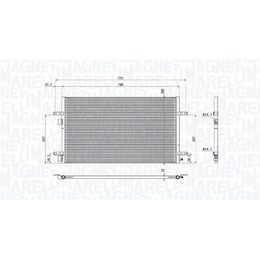 MAGNETI MARELLI Kondensator, Klimaanlage 350203901000 f&uuml;r RENAULT