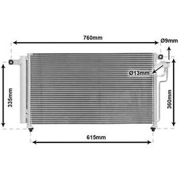 Van Wezel Kondensator, Klimaanlage 83005081 f&uuml;r KIA