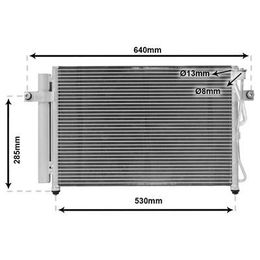 Van Wezel Kondensator, Klimaanlage 82005195 f&uuml;r HYUNDAI