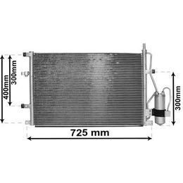 Van Wezel Kondensator, Klimaanlage 59015107 f&uuml;r Volvo