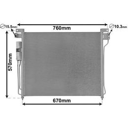 Van Wezel Kondensator, Klimaanlage 13005299 f&uuml;r NISSAN