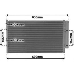 Van Wezel Kondensator, Klimaanlage 51005102 f&uuml;r Subaru TOYOTA