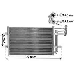 Van Wezel Kondensator, Klimaanlage 27005252 f&uuml;r MAZDA