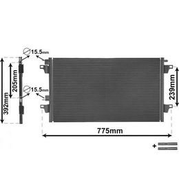 Van Wezel Kondensator, Klimaanlage 43005366 f&uuml;r RENAULT