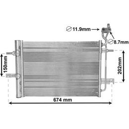 Van Wezel Kondensator, Klimaanlage 37005620 f&uuml;r Opel