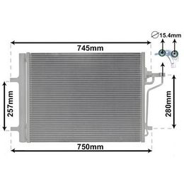 Van Wezel Kondensator, Klimaanlage 18005488 f&uuml;r Ford