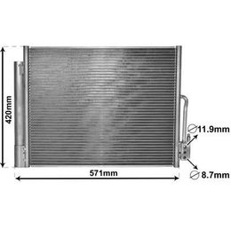 Van Wezel Kondensator, Klimaanlage 37005560 f&uuml;r Opel