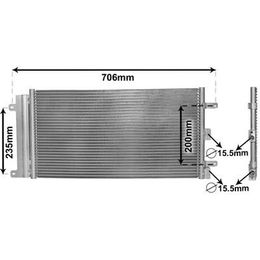Van Wezel Kondensator, Klimaanlage 17005342 f&uuml;r Fiat / LANCIA