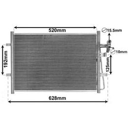 Van Wezel Kondensator, Klimaanlage 27005281 f&uuml;r MAZDA