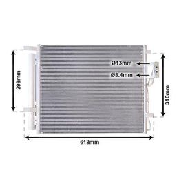 Van Wezel Kondensator, Klimaanlage 82005310 f&uuml;r HYUNDAI