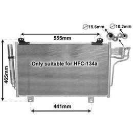 Van Wezel Kondensator, Klimaanlage 27005261 f&uuml;r MAZDA