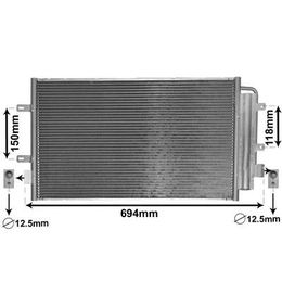 Van Wezel Kondensator, Klimaanlage 28005127 f&uuml;r Iveco