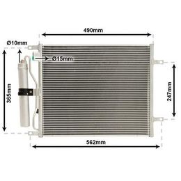 Van Wezel Kondensator, Klimaanlage 13005252 f&uuml;r NISSAN