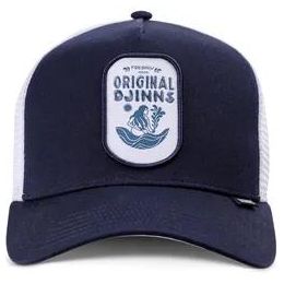 Trucker Cap Djinns "Djinns HFT Cap Original Djinns", Herren, Gr. onesize, navy, wei&szlig;, 60% Baumwolle, 40% Polyester, Caps